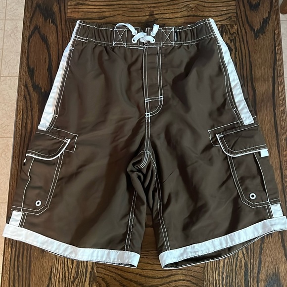 Joe Boxer | Swim | Mens Brown Swim Trunks Size Small Joe Boxer Brand ...